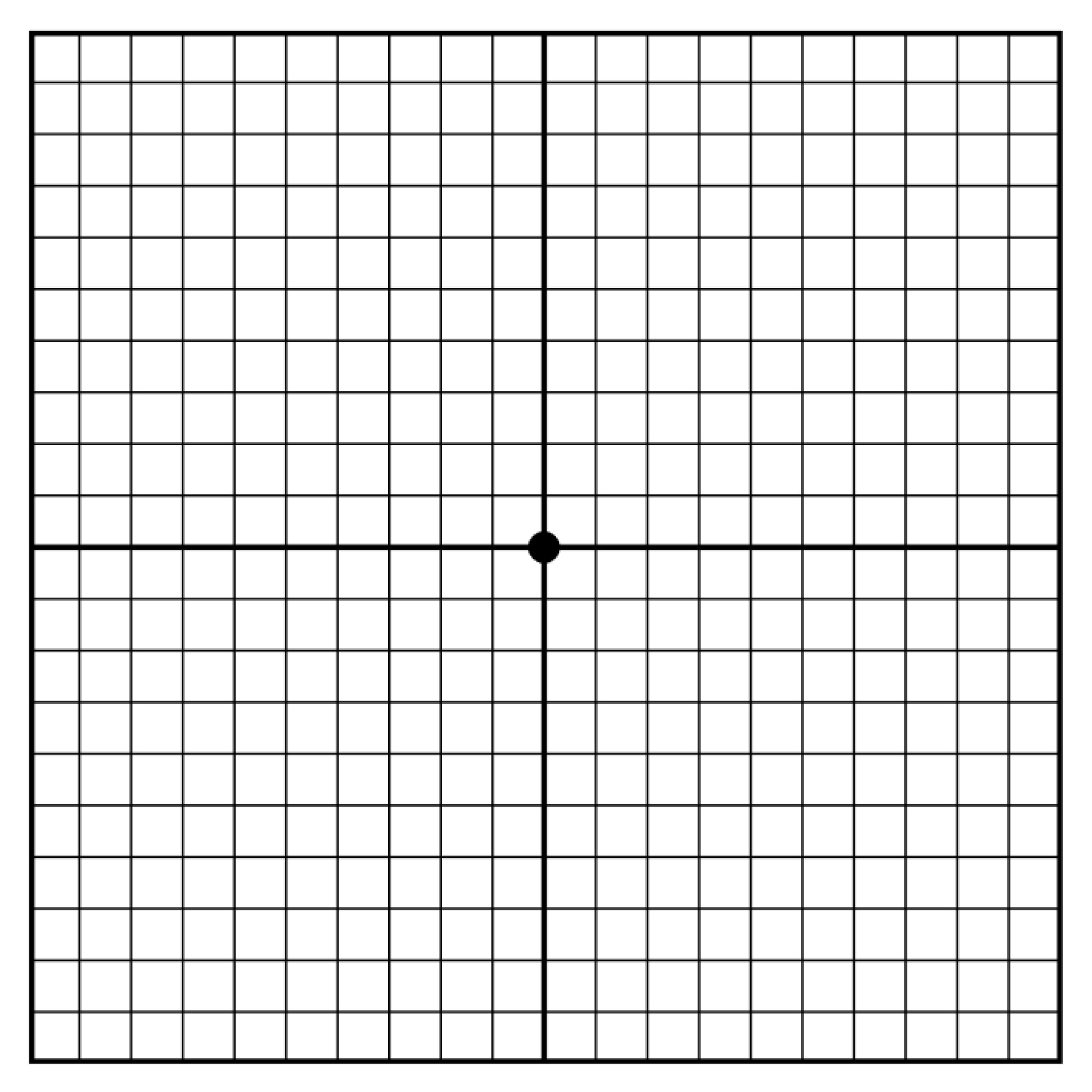 Selbsttest - Amsler-Gitter-Test - Medical Eye-Care